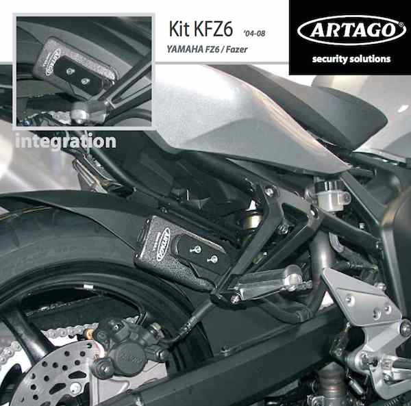 Support KFZ6 Yamaha FZ6 et Yamaha Fazer, kit support antivol – Moto-Défense